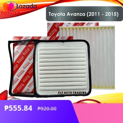 Combo Engine Air Filter and Cabin Filter for Toyota Avanza (2011 - 2015 ...