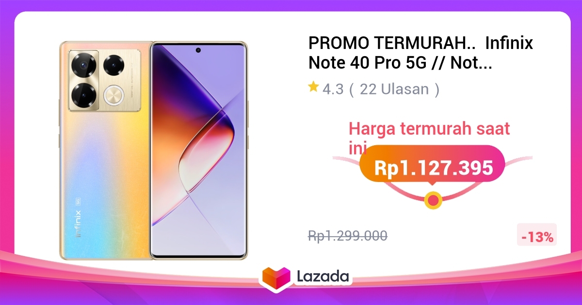 PROMO TERMURAH.. Infinix Note 40 Pro 5G // Note 40 // Note 30 pro // Note 30 // Hot 40i // Hot ...