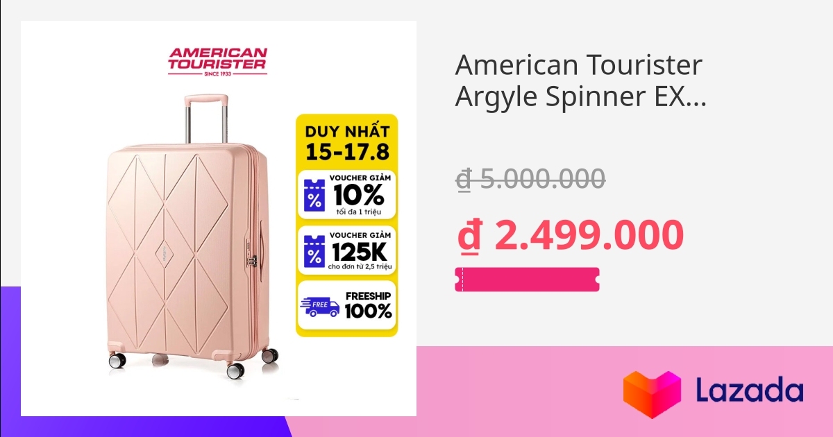 Vali kéo American Tourister Argyle Spinner EXP TSA