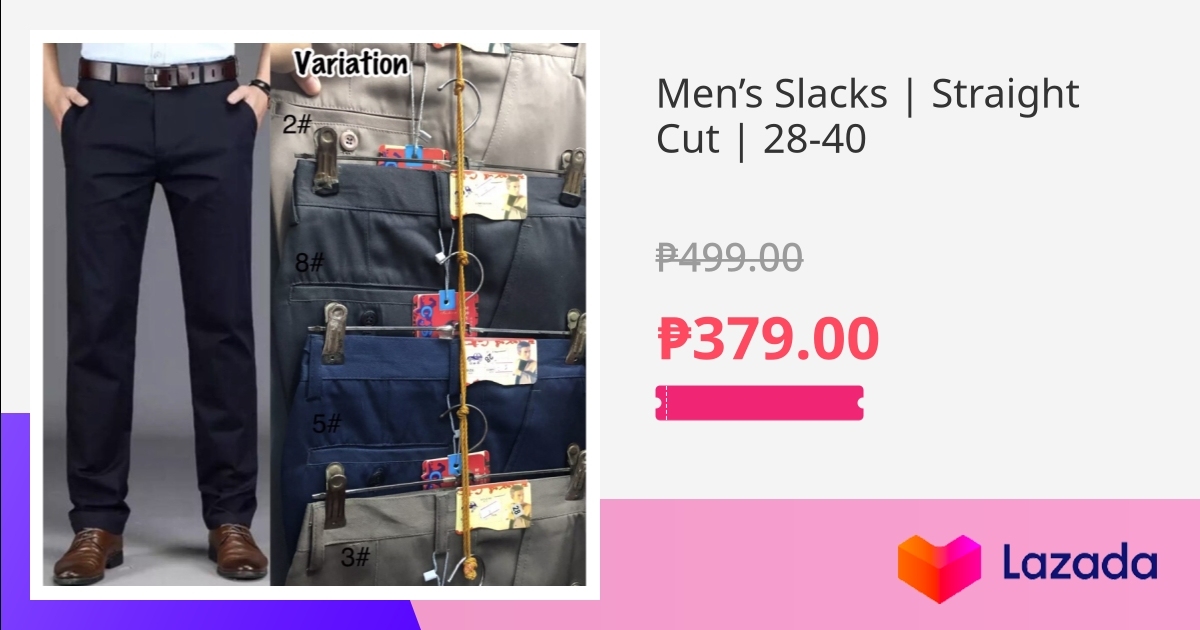 Men’s Slacks | Straight Cut | 28-40