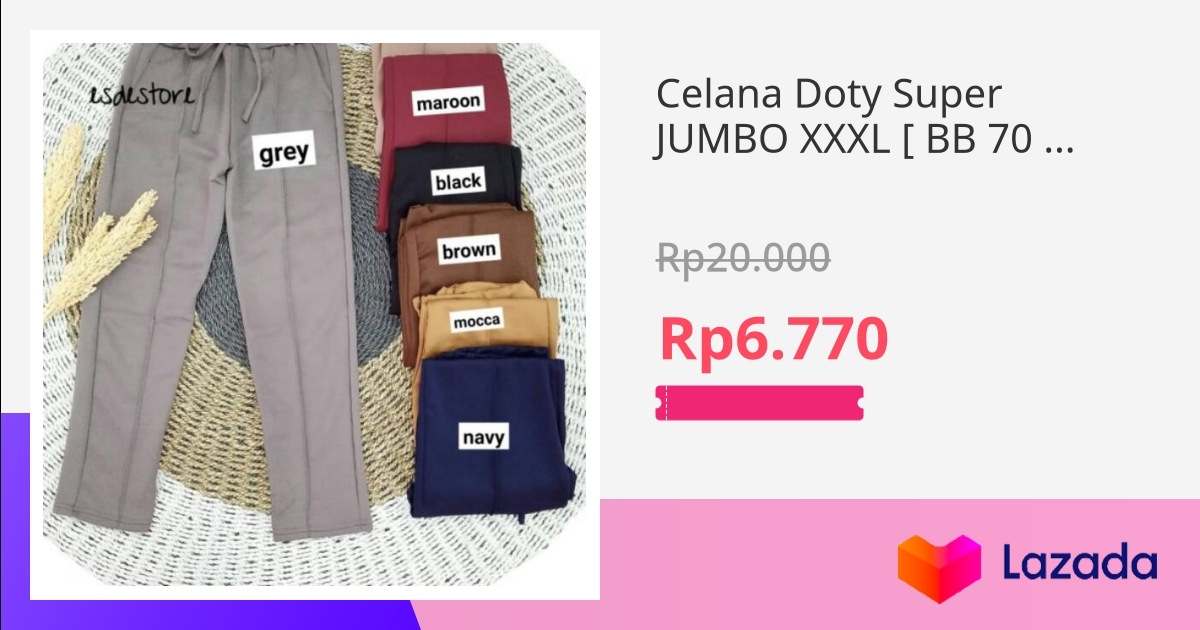 Celana Doty Super JUMBO XXXL [ BB 70 – 100 KG ] TERMURAH