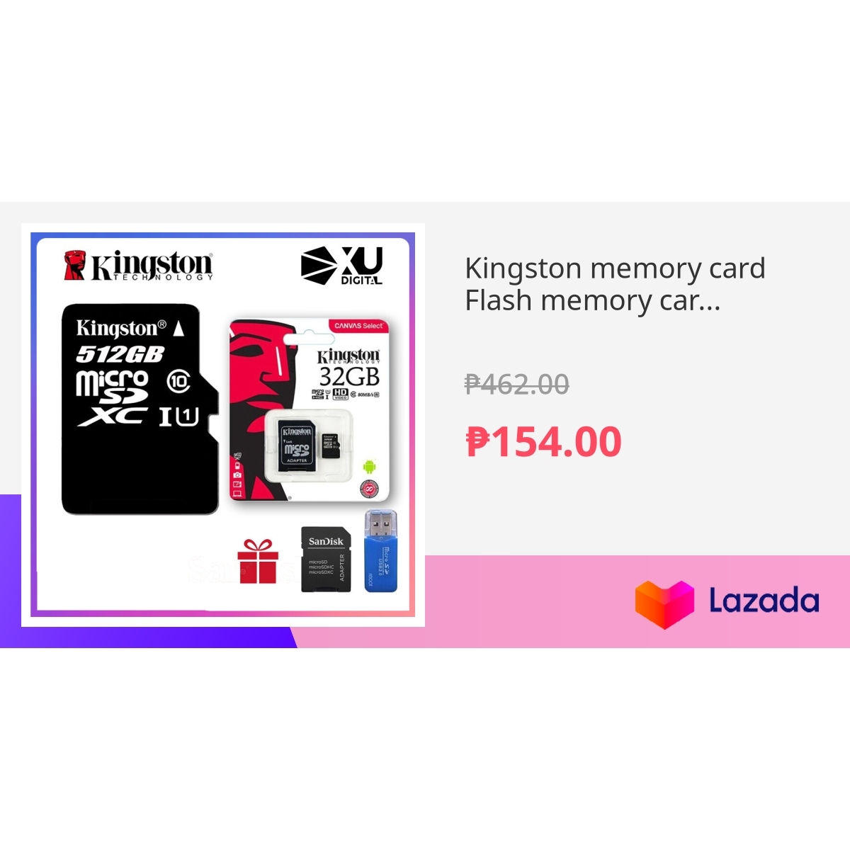 Kingston memory card Flash memory card Memory card SD card Micro sd TF ...