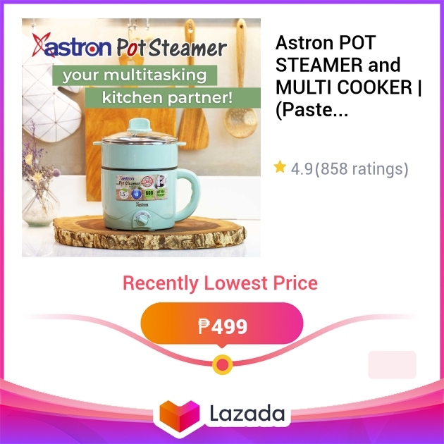 Astron POT STEAMER and MULTI COOKER | (Pastel Green) (1.5L) (600W ...