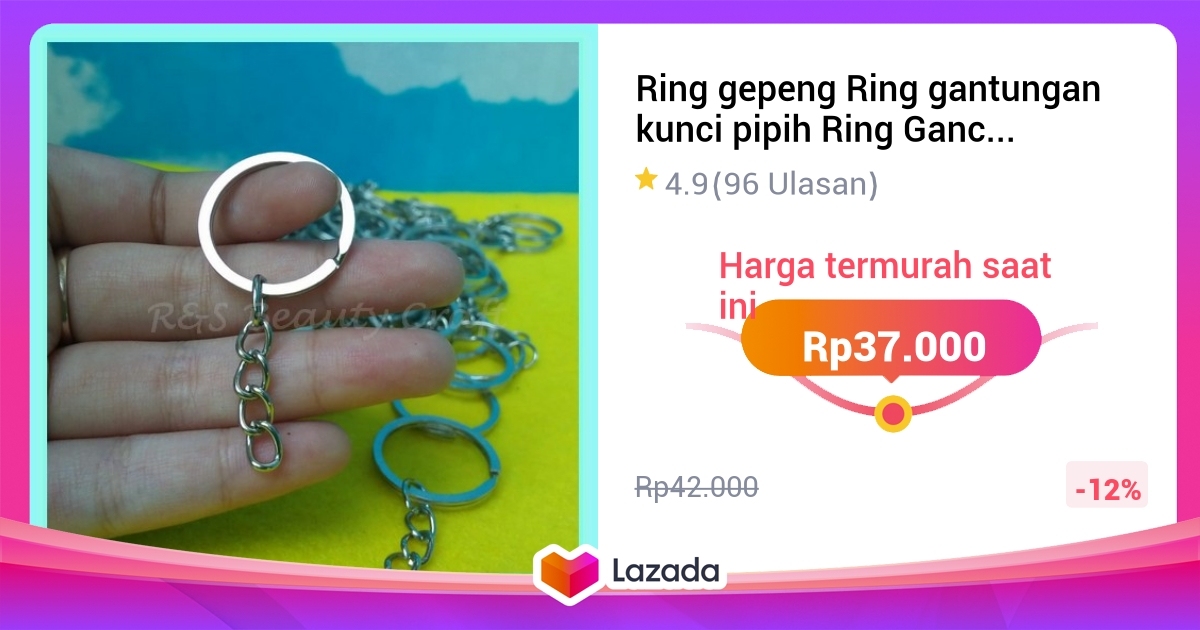 Ring gepeng Ring gantungan kunci pipih Ring Ganci Ukuran 2.5 cm|ring ...