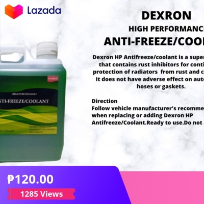 DEXRON HIGH PERFORMANCE ANTIFREEZE/COOLANT GREEN 1 LITER, 2 LITER, and ...