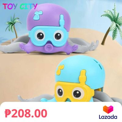 MS2E Cute Swimming Wind Up Octopus Clockwork Baby Bath Toys On Land And ...