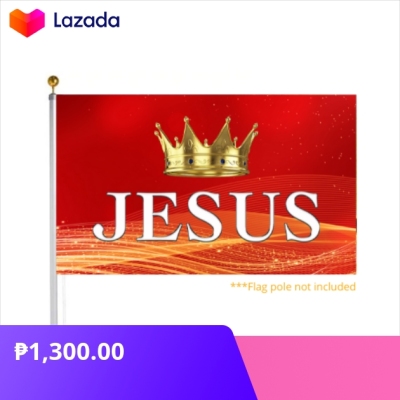 Worship Flags and Banners CROWN JESUS Christian Flags Lightweight ...