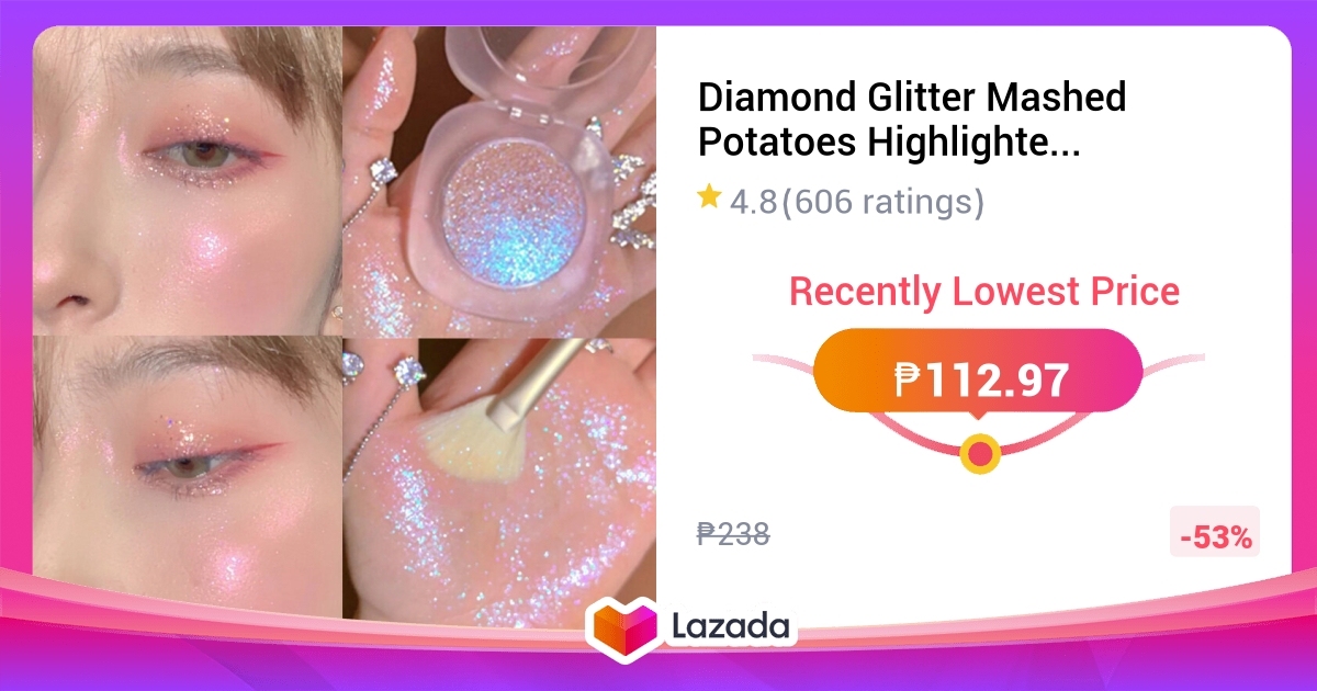 Diamond Glitter Mashed Potatoes Highlighter Makeup Gel Face and Body ...