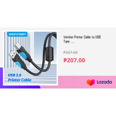 Vention Printer Cable to USB Type A Male to B Male Printer Cable for HP ...