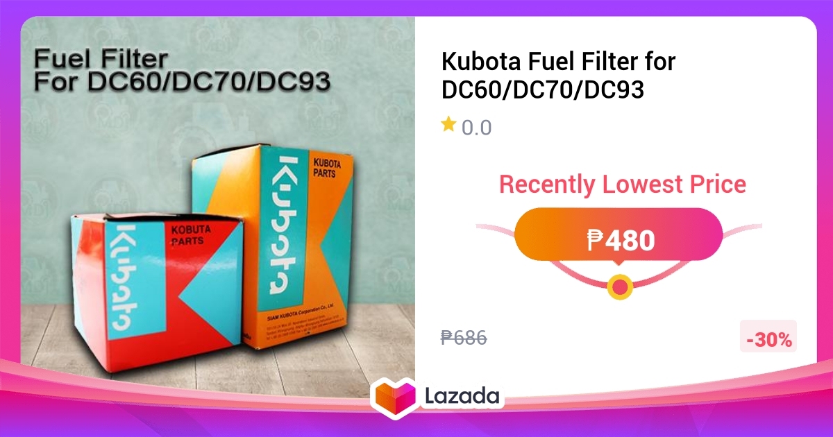 Kubota Fuel Filter for DC60/DC70/DC93