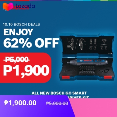 ALL NEW Bosch GO Smart Cordless Screwdriver Kit Exclusive with 33pcs ...