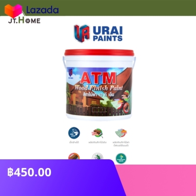 สีทาไม้ฝา เอทีเอ็ม ATM Wood Finish Paint ขนาด 3.785 ลิตร ขนาดแกลลอน
