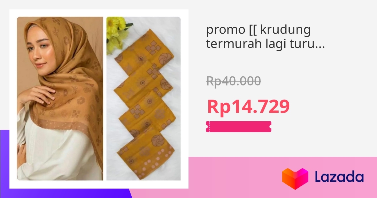 promo [[ krudung termurah lagi turun harga ]]HIJAB UMAMA MOTIF EMPAT BY ...