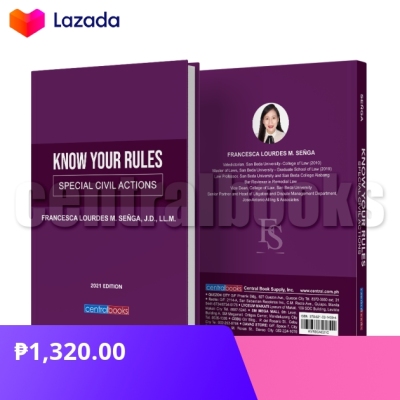 Know Your Rules: Special Civil Actions 2021 by Francesca Lourdes Señga