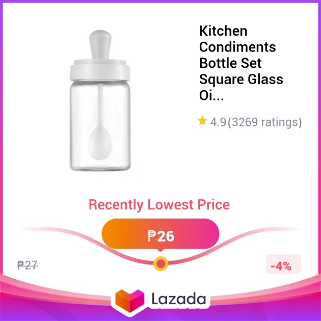 Kitchen Condiments Bottle Set Square Glass Oil Bottle Seasoning Pot and ...