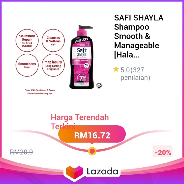 SAFI SHAYLA Shampoo Smooth & Manageable [Halal Beauty] / Hair Care ...