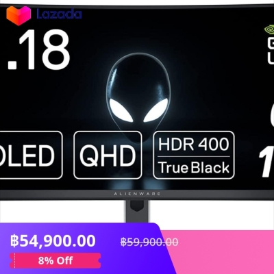 Alienware AW3423DW QD OLED 34 Inch WQHD (3440x1440) 21:9 1800R Curved ...