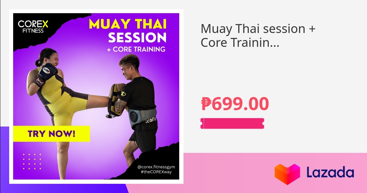Muay Thai session + Core Training [E-voucher]