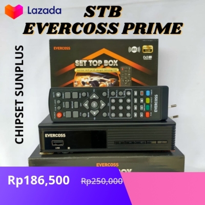 SET TOP BOX EVERCOSS PRIME STB UNTUK SIARAN DIGITAL CHIPSET SUNPLUS ...