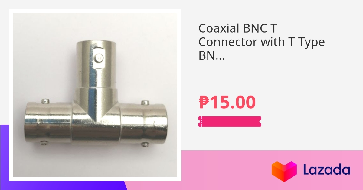 Coaxial BNC T Connector with T Type BNC Double Female To Female for RF ...