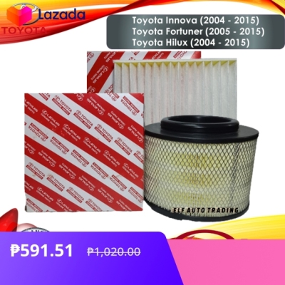 Combo Engine Air Filter and Cabin Filter for Toyota Innova (2004 ~ 2015 ...