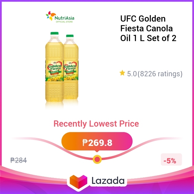 UFC Golden Fiesta Canola Oil 1 L Set of 2