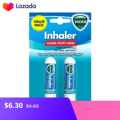 Vicks Inhaler Original for Stuffy Nose (0.5ml x2)