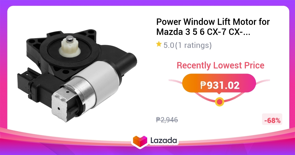 Power Window Lift Motor for Mazda 3 5 6 CX-7 CX-9 RX-8 GJ6A5958XF ...