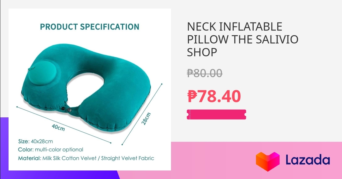 NECK INFLATABLE PILLOW THE SALIVIO SHOP