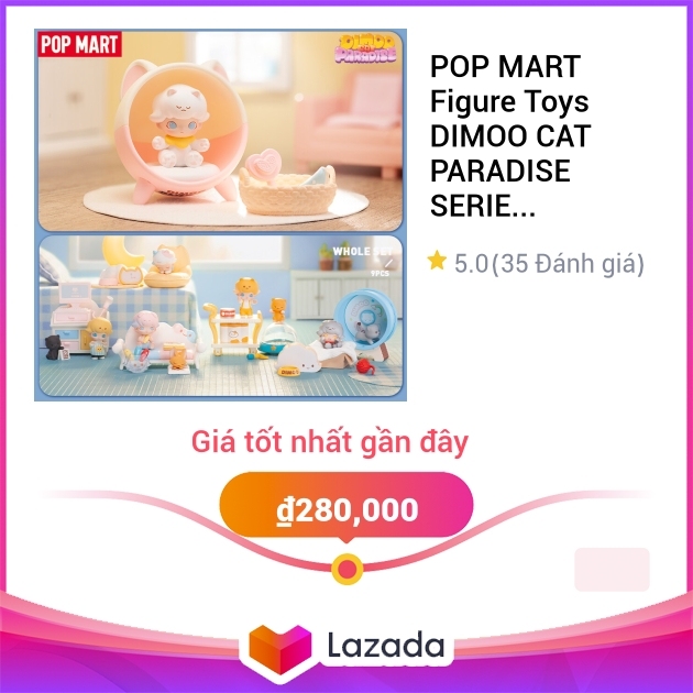 POP MART Figure Toys DIMOO CAT PARADISE SERIES PROP Blind Box
