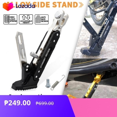 PMShop CNC Full Aluminum Alloy Side Stand Adjustable Foot Kickstand ...