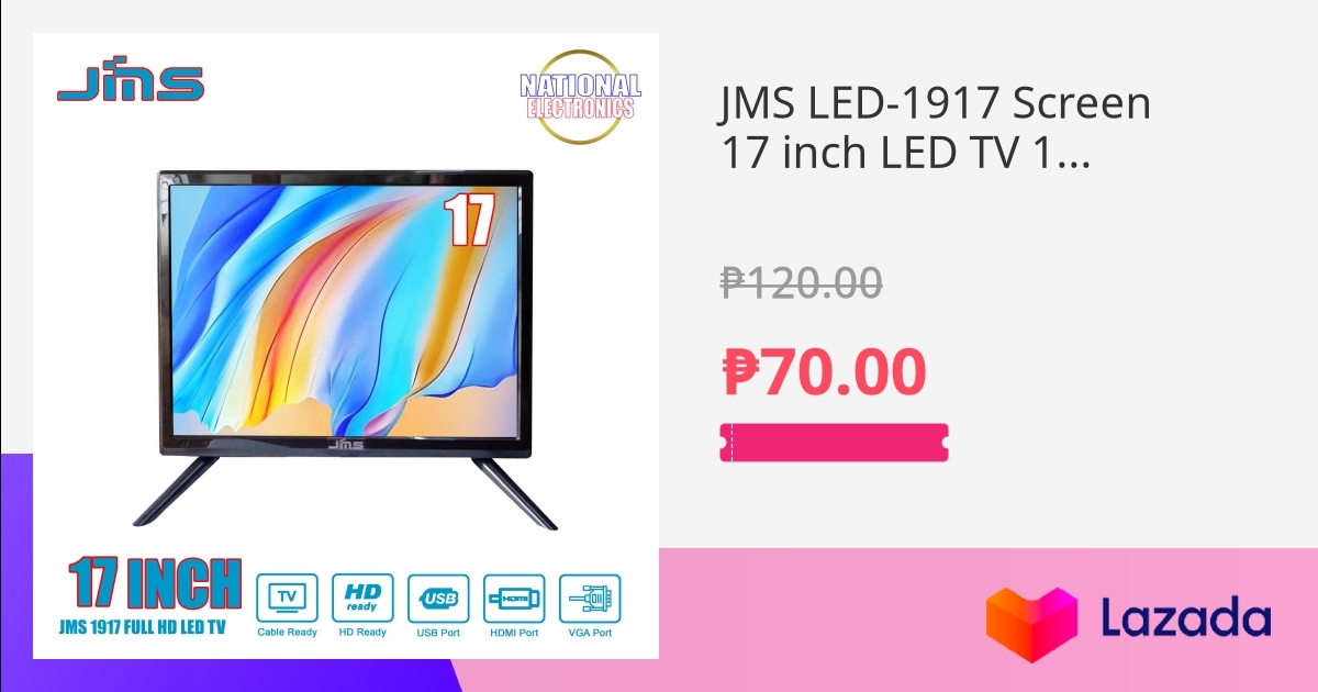 JMS LED-1917 Screen 17 inch LED TV 19 17 TV Bracket TV BOX GAME BOX