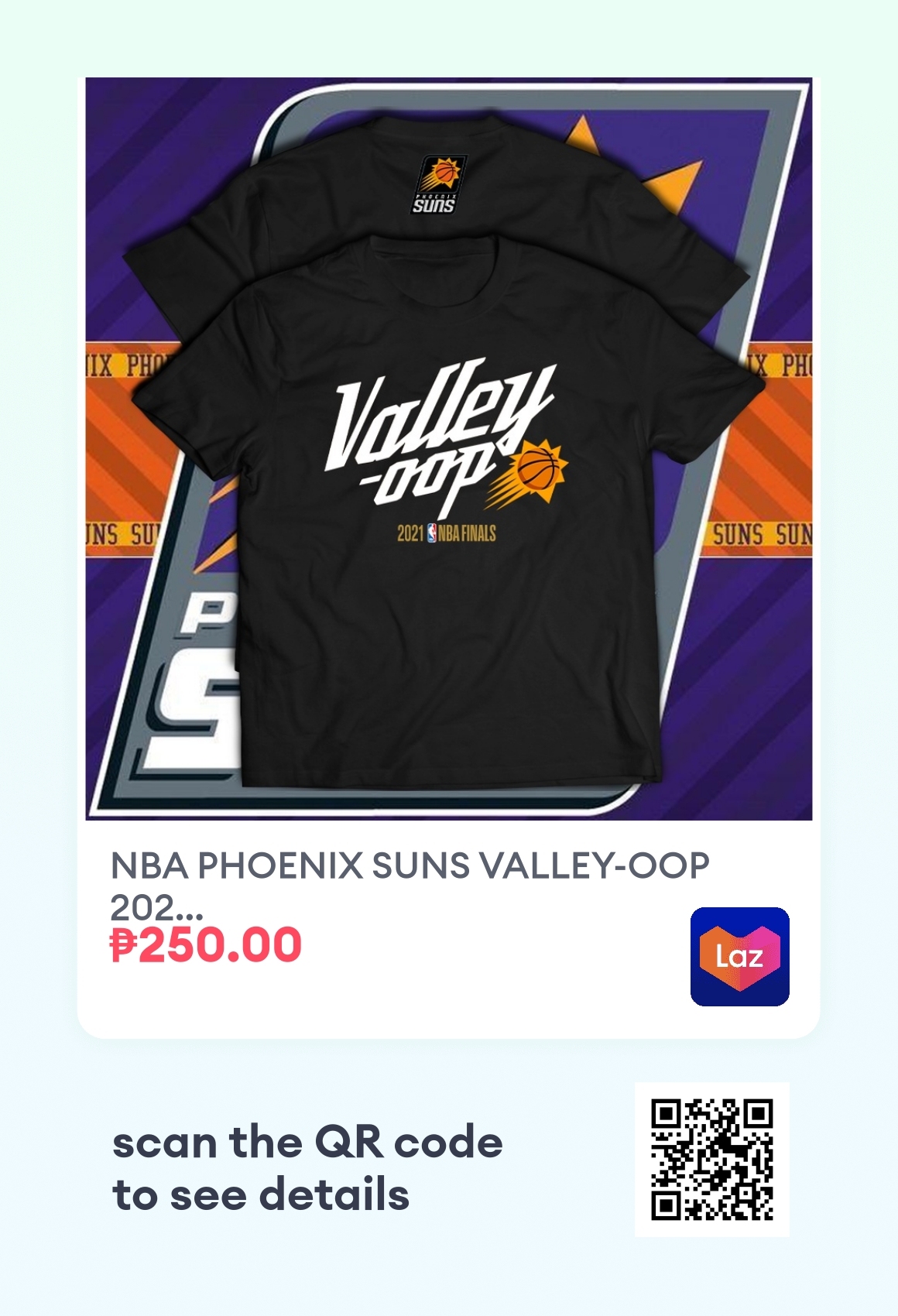 NBA PHOENIX SUNS VALLEY-OOP 2021 NBA FINALS T-SHIRT