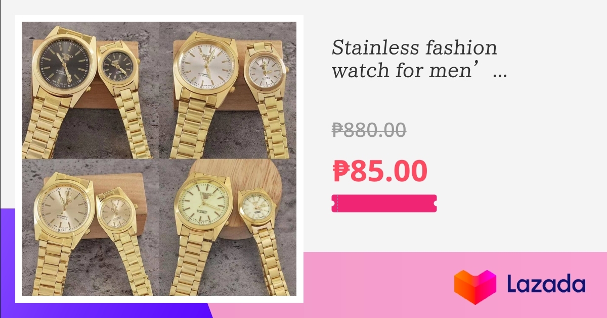 Stainless fashion watch for men’s women’s Relo Watch SEIK0 (1 PCS)