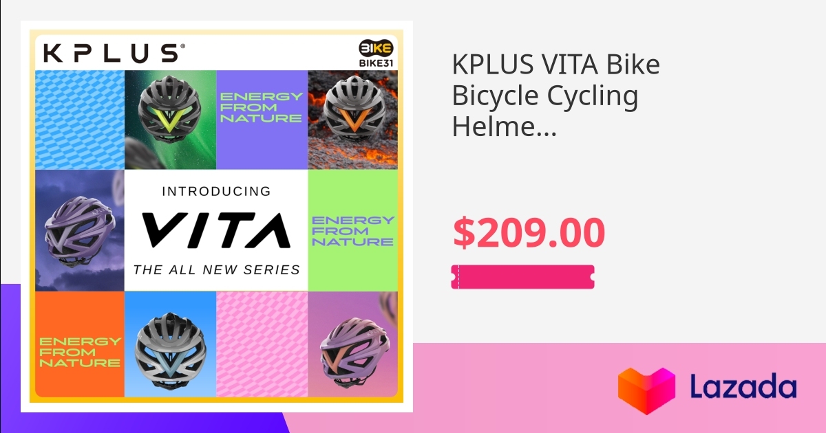 KPLUS VITA Bike Bicycle Cycling Helmet (Asian Fit) [5 colours]