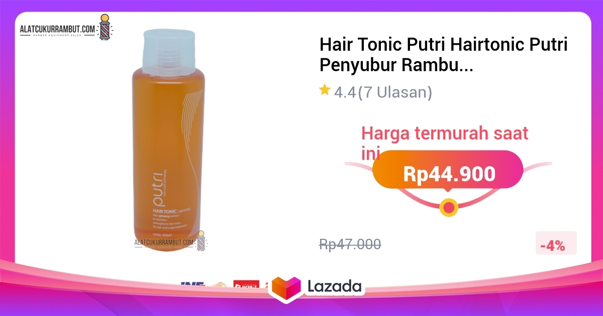 Hair Tonic Putri Hairtonic Putri Penyubur Rambut 450ml