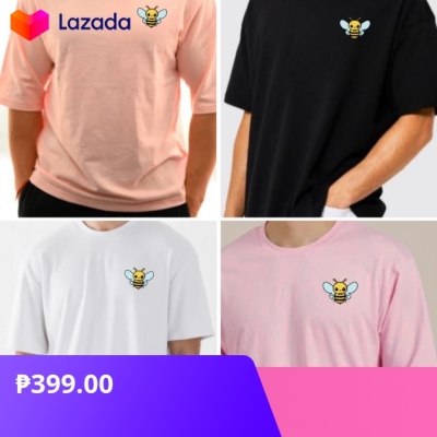 HUBBYBEE UNISEX OVERSIZED EMBROIDERED TSHIRT