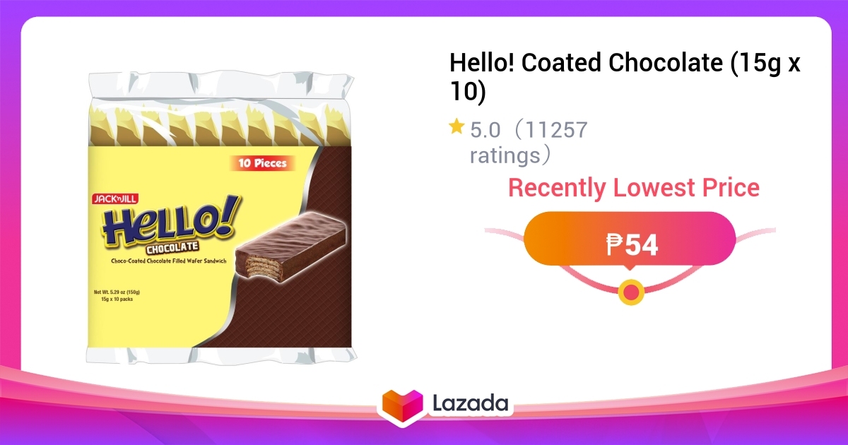 Hello! Coated Chocolate (15g x 10)
