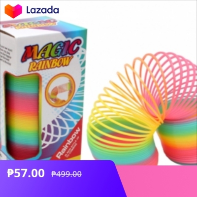 Magic Rainbow Spring Slinky Toys Funny Rainbow Bounce Toy