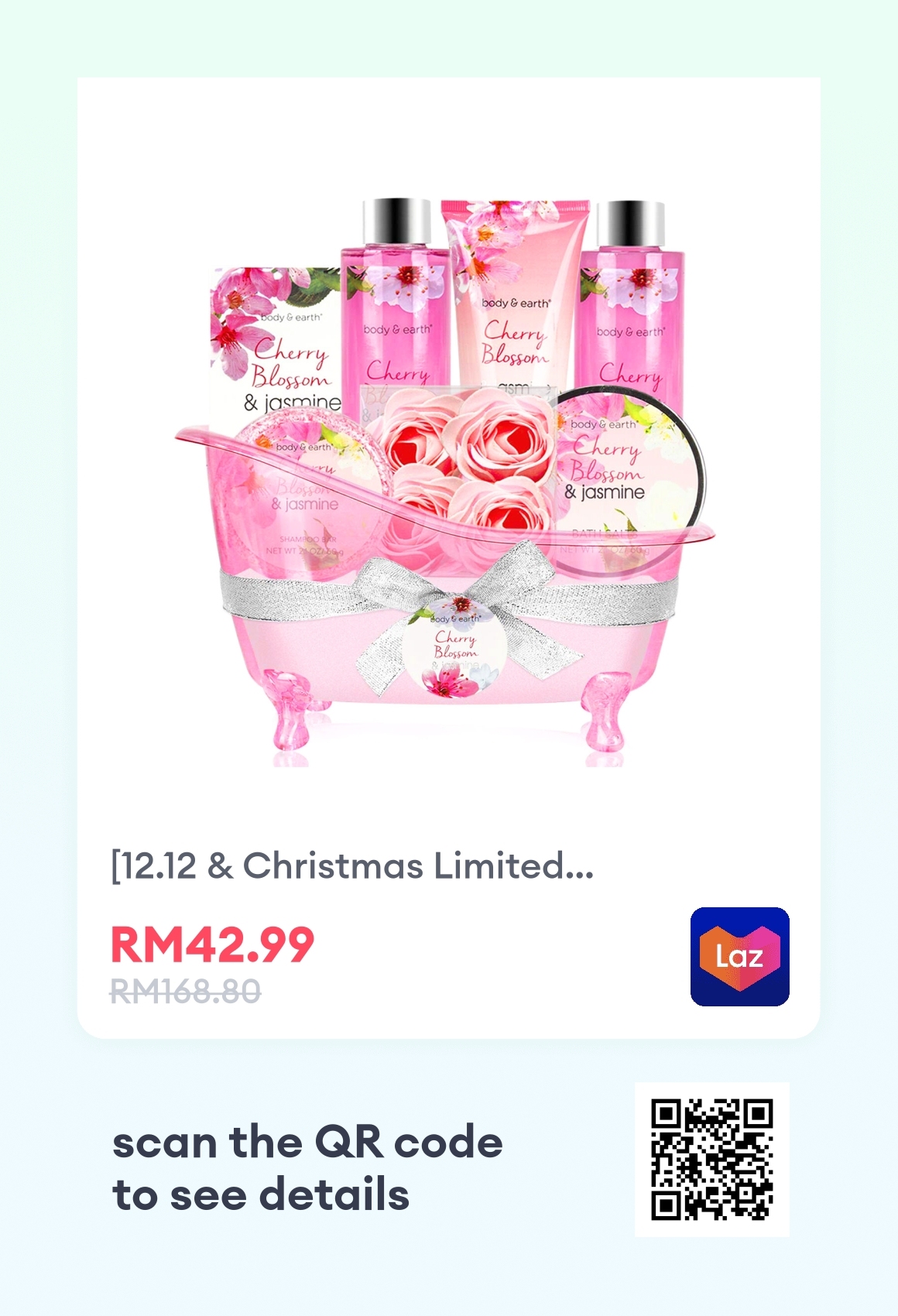 [12.12 & Christmas Limited] surprise box × lazada Body & Earth Bath Set Gift For Woman Mystery ...