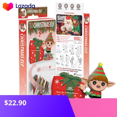 Eugy Dodoland Christmas Elf Collectible 3D Puzzle for Kids & Adults. Eco-Friendly DIY Gift ...