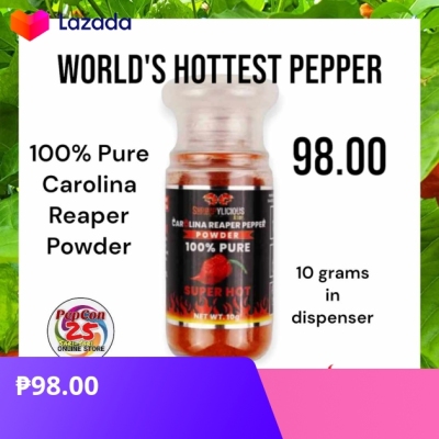 PepCon25 Carolina Reaper Pepper Powder 10g (Shrimpilycious) I 100% Pure ...