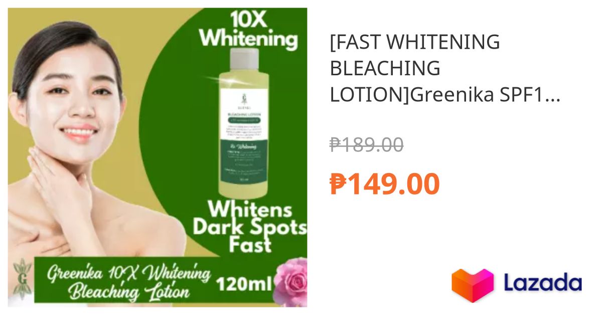 [fast Whitening Bleaching Lotion]greenika Spf15 Bleaching Lotion