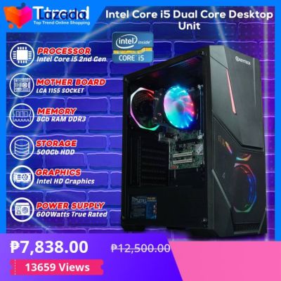 Intel Core i5 Desktop Unit | 8GB RAM, 500GB HDD, 600w True rated PSU ...