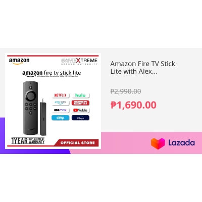 Amazon Fire TV Stick Lite with Alexa Voice Remote Lite 1080p HD 2020 ...