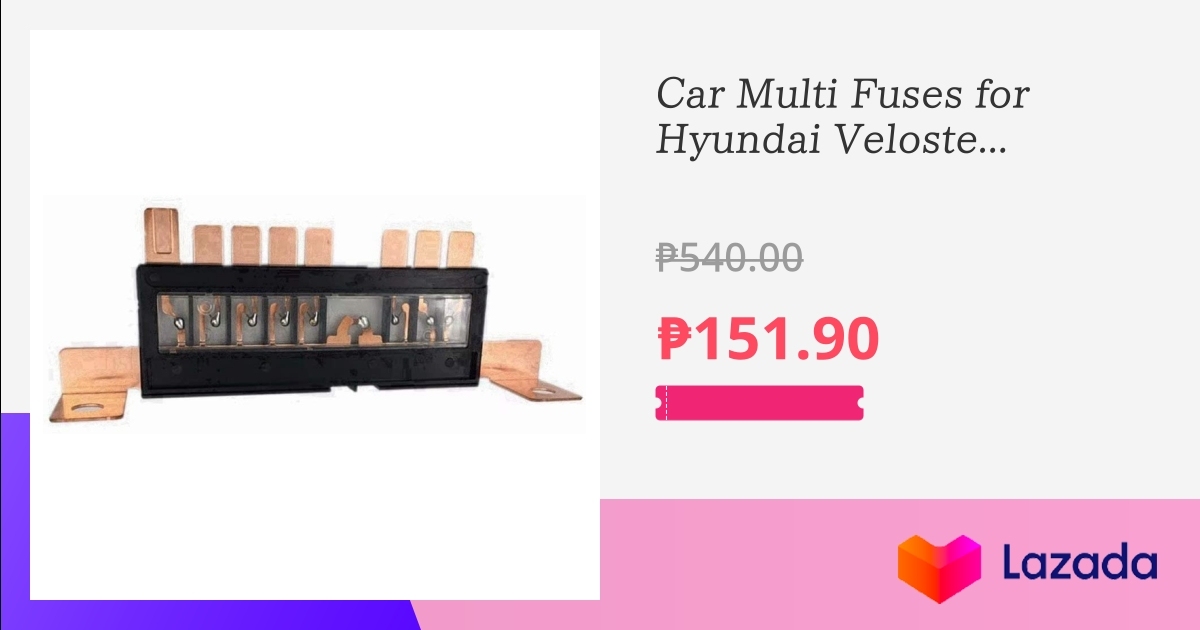 Car Multi Fuses for Hyundai Veloster Accent Solaris Kia Rio Forte ...
