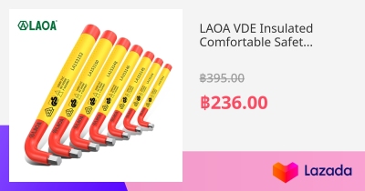 LAOA VDE ฉนวนความปลอดภัยที่สะดวกสบาย T-จับฮาร์ดแวร์ Hex ประแจเครื่องมือช่างไฟฟ้า Hex ที่สำคัญ ...