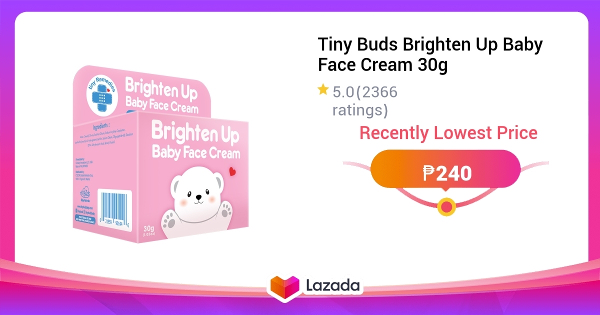 Tiny Buds Brighten Up Baby Face Cream 30g
