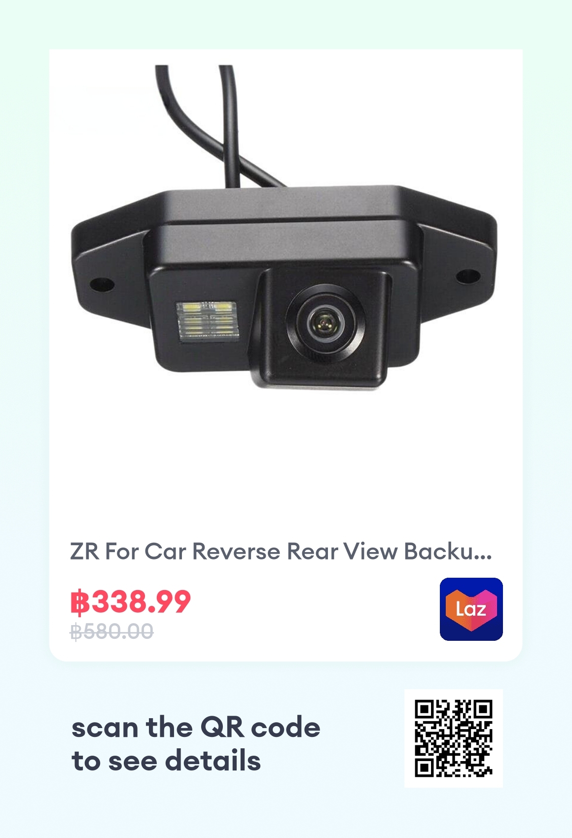 ZR For Car Reverse Rear View Backup Parking Camera for Toyota Prado ...