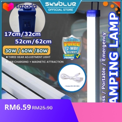 17CM-72CM LED Light Tube 30W-200W Portable USB Rechargeable Emergency ...